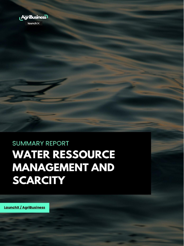 SR 1 Veille Agribusiness & Water VSR | PDF | Water Scarcity | Agriculture
