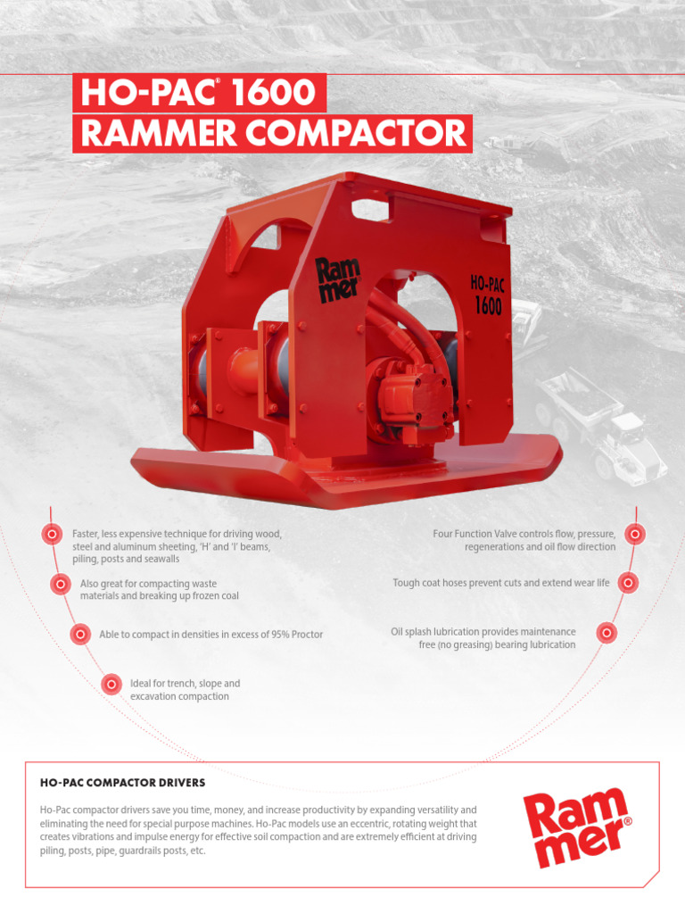 Rammer HO-PAC 1600 | PDF | Deep Foundation | Mechanical Engineering