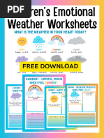 Feelings Forecast Activity Set | PDF | Weather | Weather Forecasting