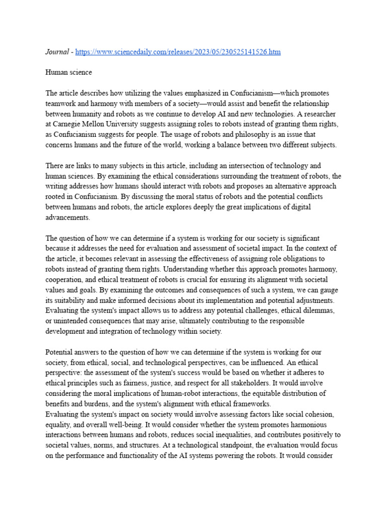 Tok Journal Melinda Humanscience | PDF | Evaluation | Social Psychology