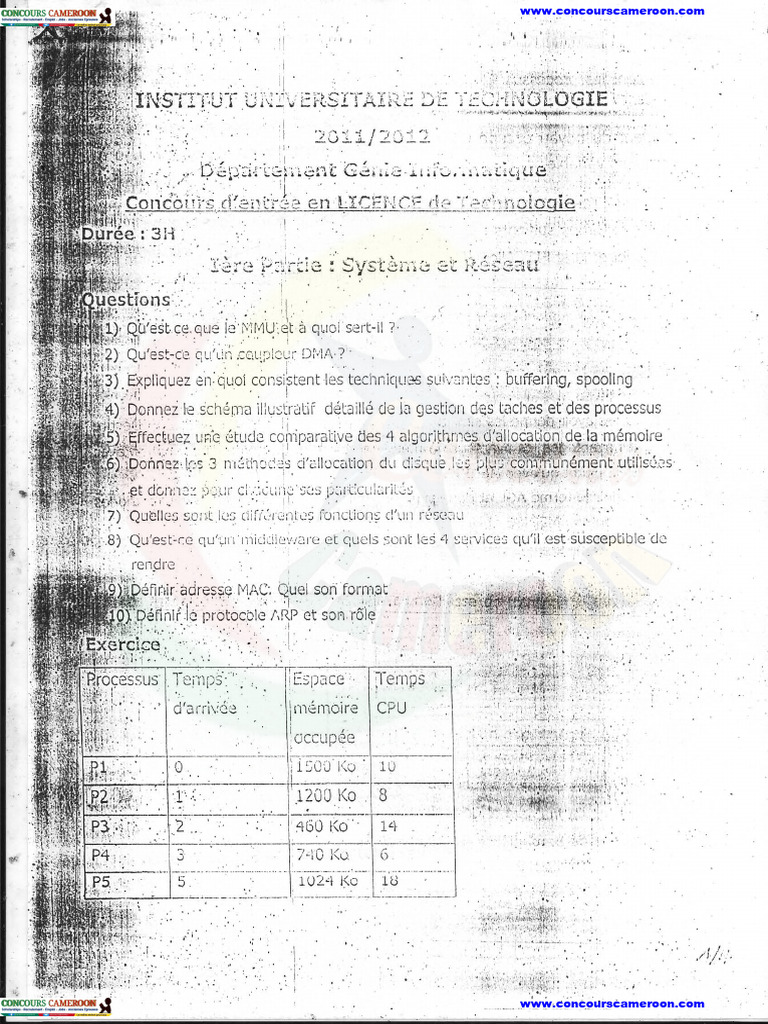 Genie Informatique 2011 | PDF