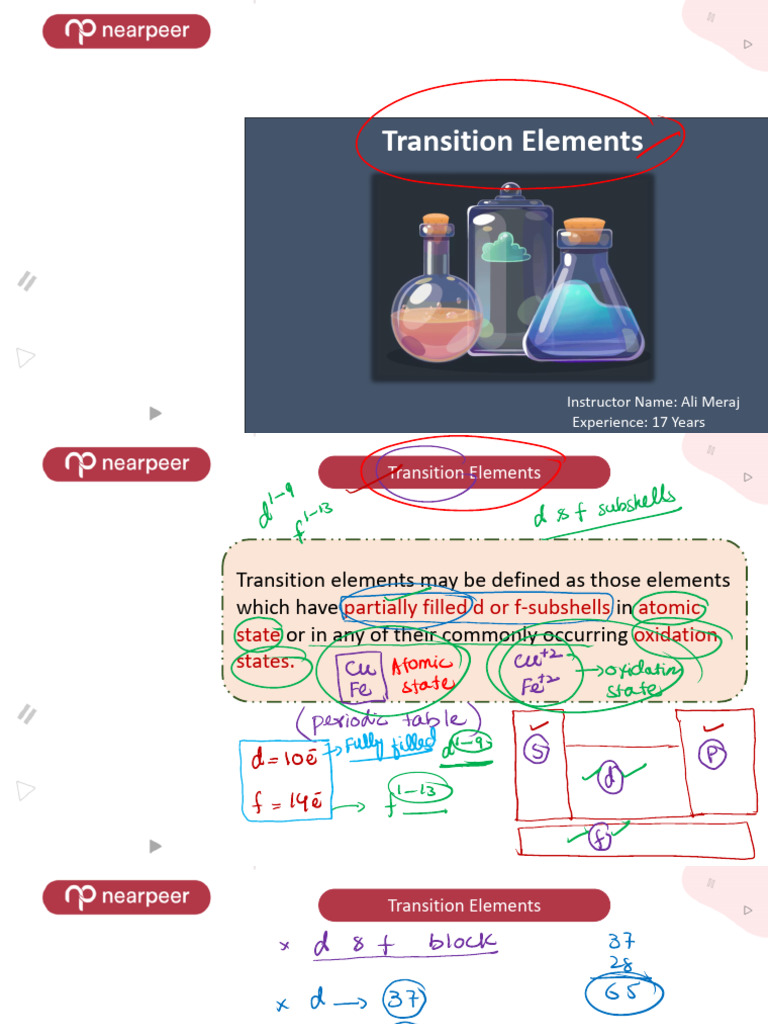 Transition Elements | PDF | Transition Metals | Periodic Table