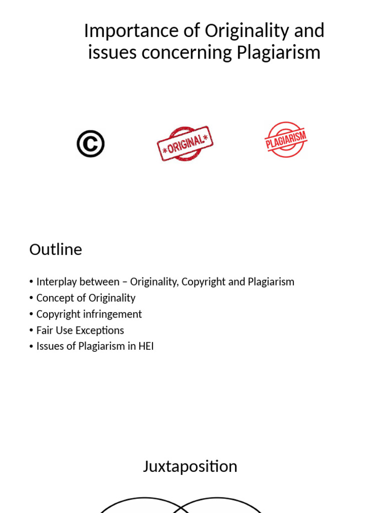 Originality, Copyright, and Plagiarism Issues | PDF | Plagiarism | Fair Use