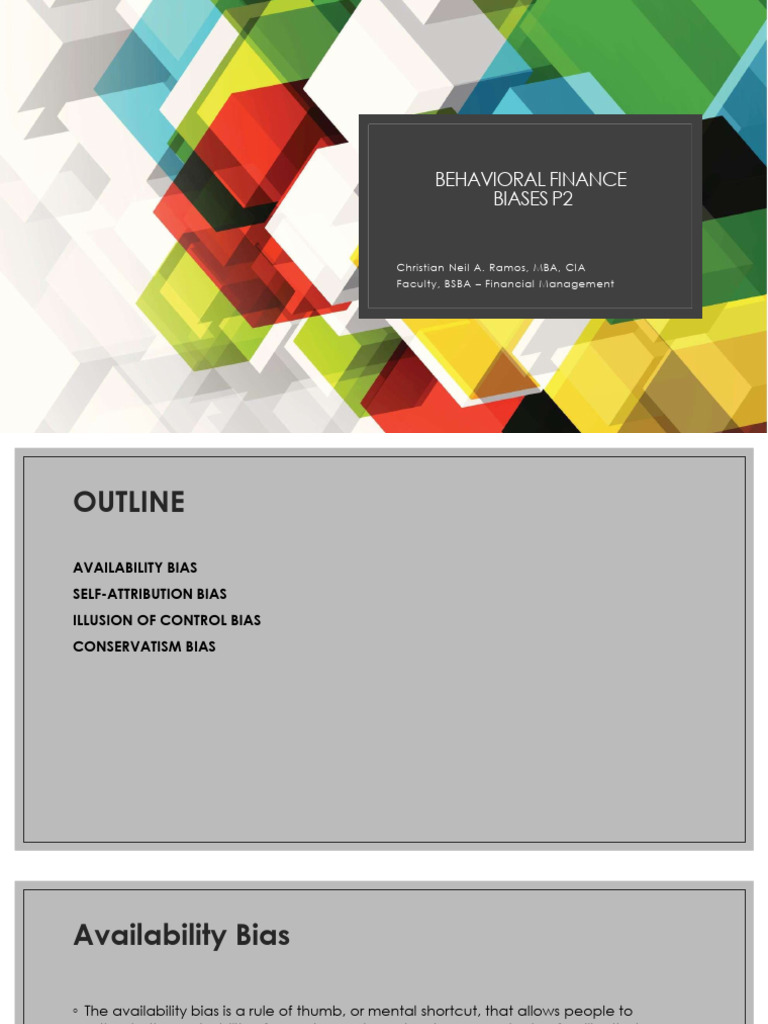 Behavioral Finance Topic 5 | PDF | Bias | Behavioral Economics