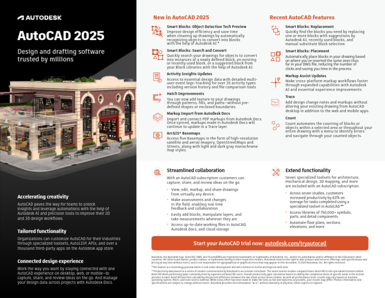 Autocad 2025 Brochure en | PDF | Auto Cad | Autodesk
