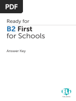 Ready For B2 First For Schools Practice Tests | PDF