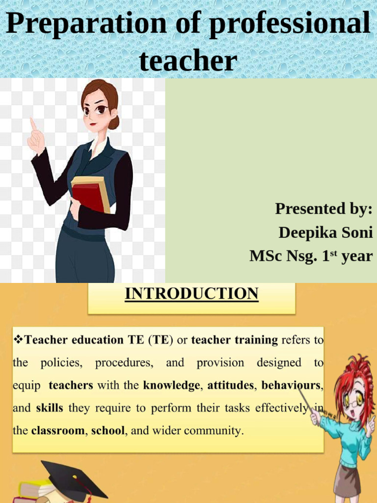 Teacher Preparation Overview and Guidelines | PDF