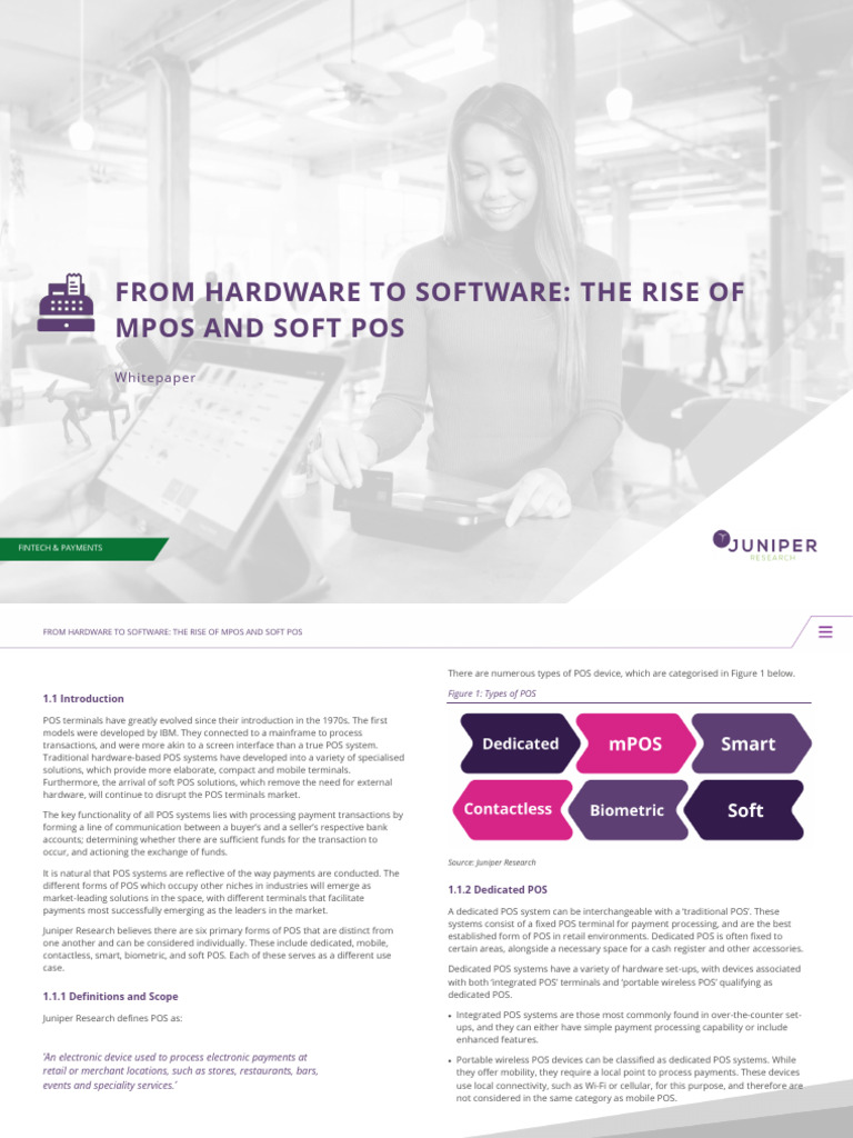 From Hardware To Software The Rise of Mpos and Softpos | PDF | Point Of ...