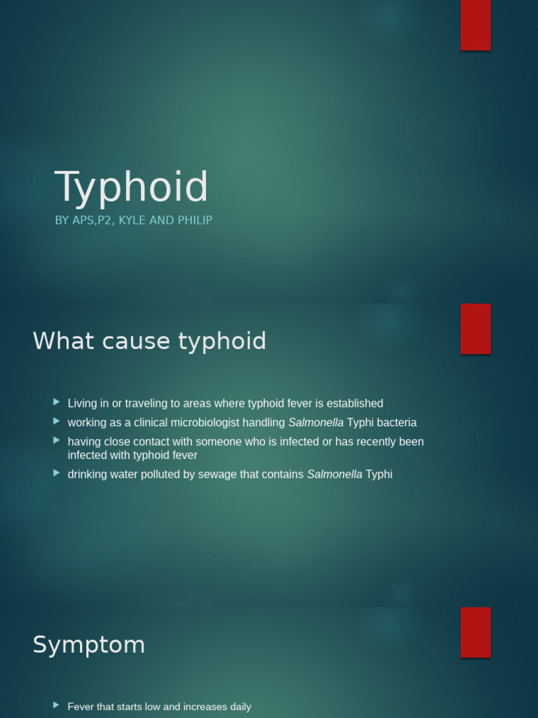 Causes of Typhoid Fever Explained | PDF