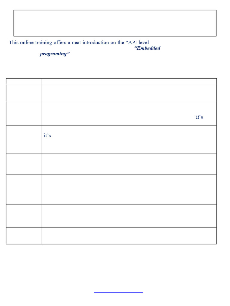 Embedded Systems & Design Revised Brochure | PDF | Classes Of Computers ...
