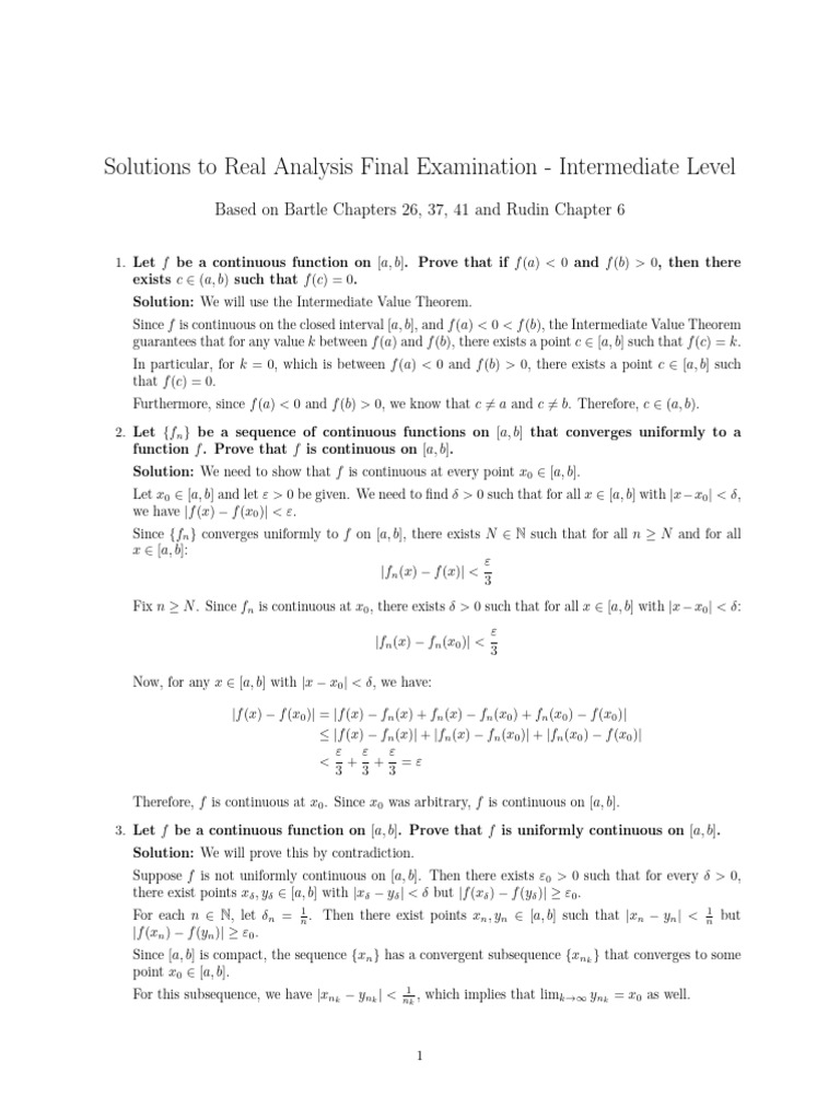 Final 3 | PDF | Real Analysis | Integral