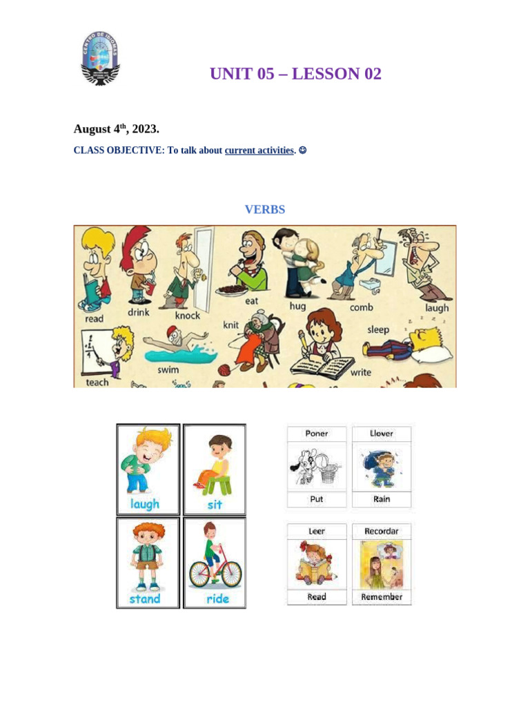 Unit 05 - Lesson 02 | PDF