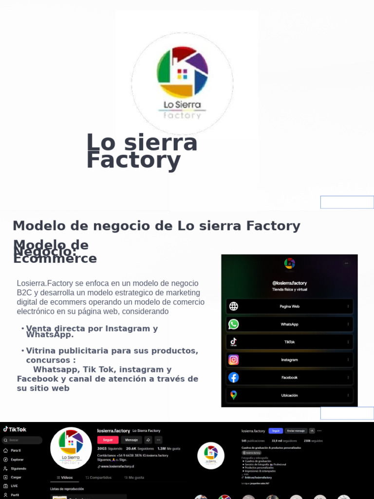 Modelo B2C de Lo Sierra Factory | PDF