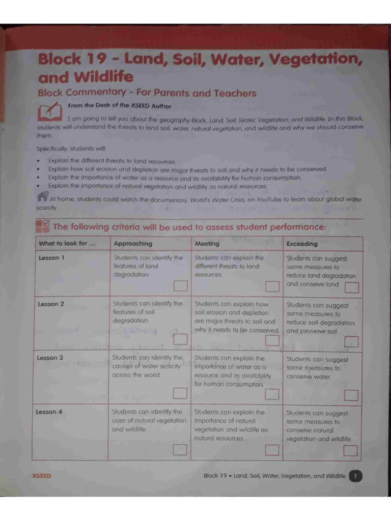 Xseed SST Geography Workbook Answer Key Grade 8th | PDF