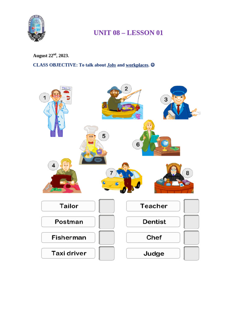 Unit 08 - Lesson 01 | PDF