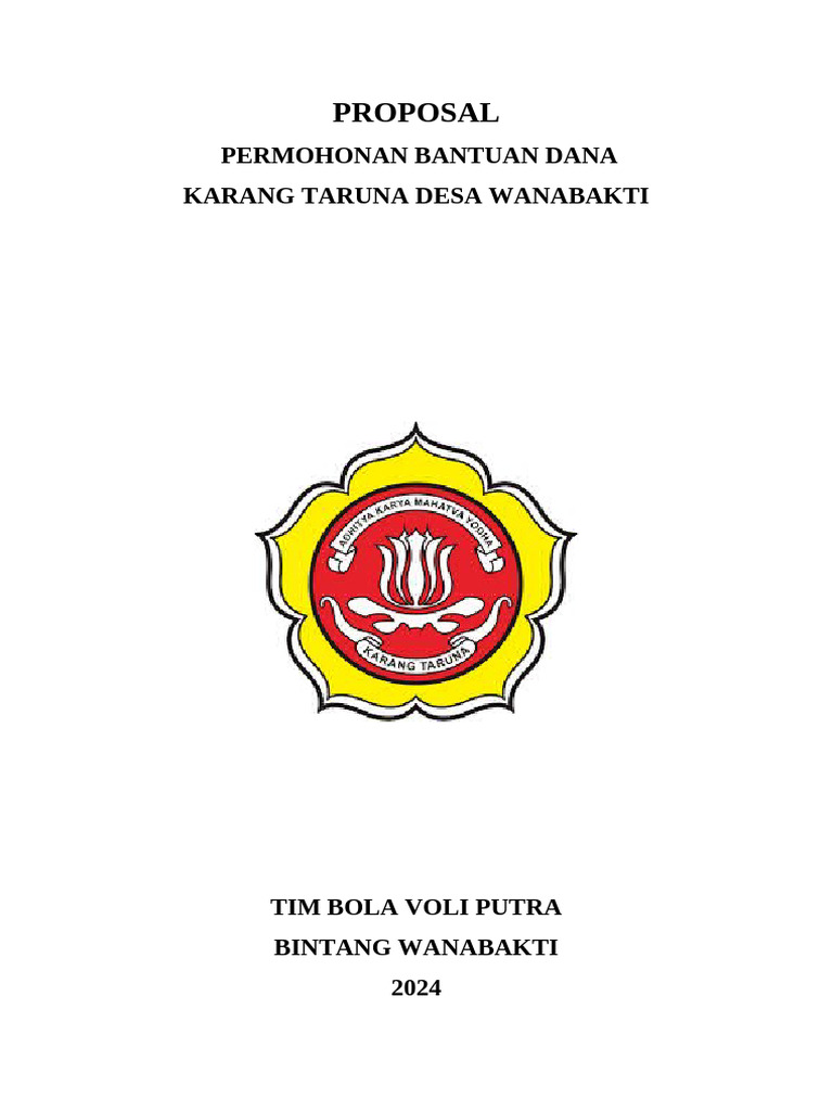 Proposal Bantuan Dana | PDF