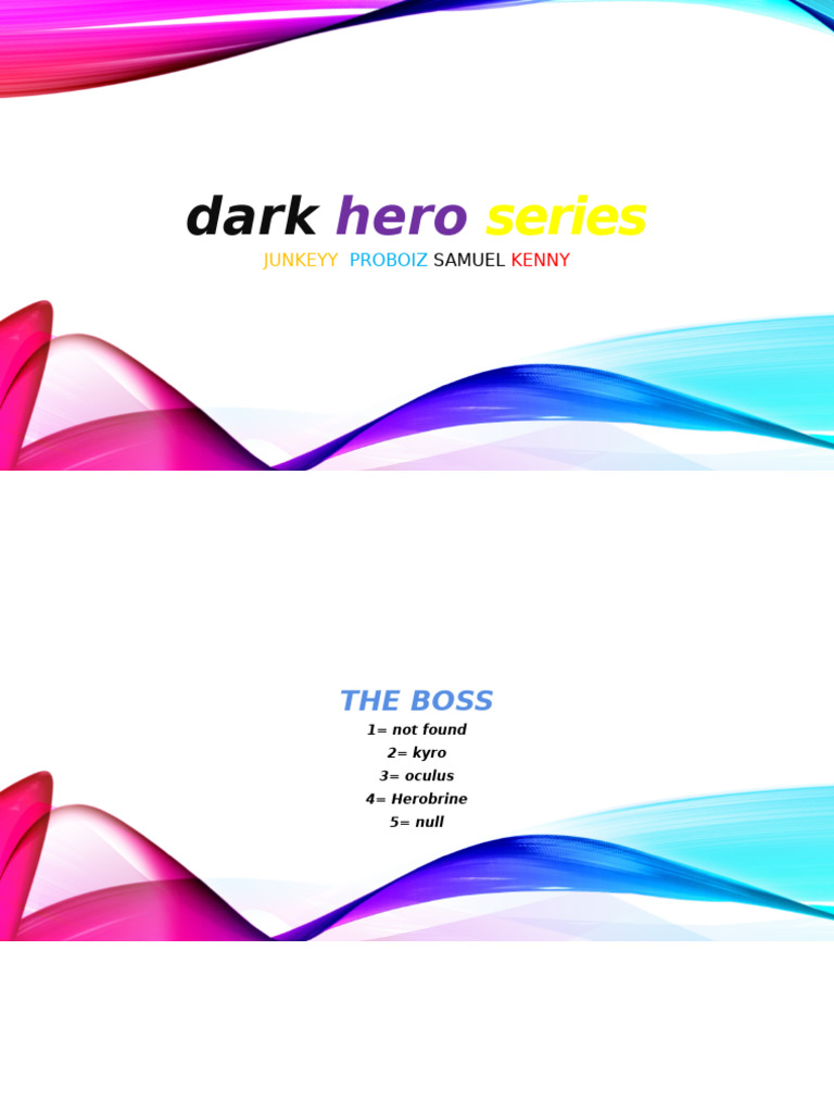 Dark Hero Series | PDF