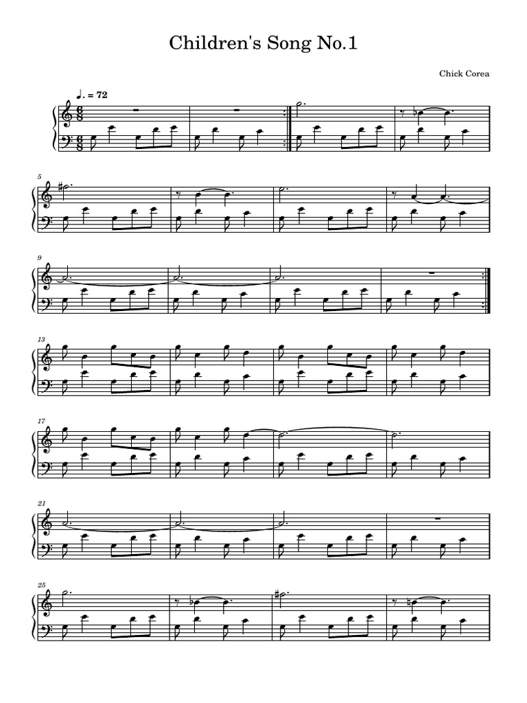 Children's Song No.1 | PDF