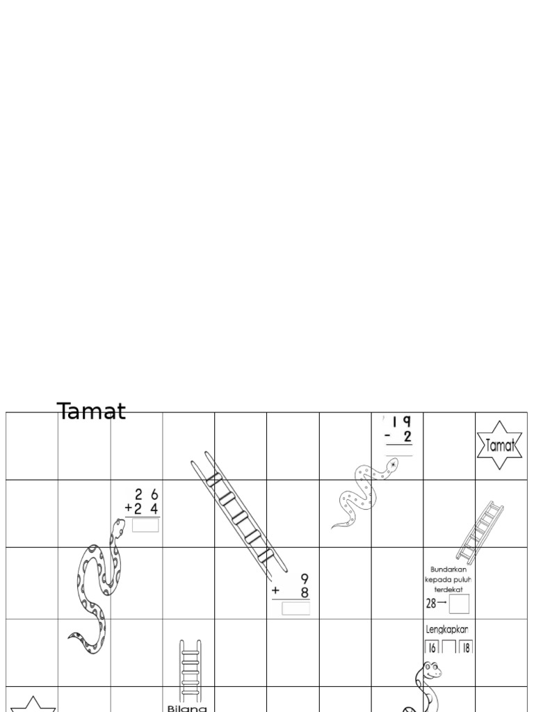 Template Dam Ular Maths PBD THN 1 | PDF