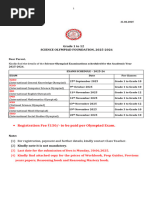 Silverzone Olympiad Registration 2025-26 | PDF