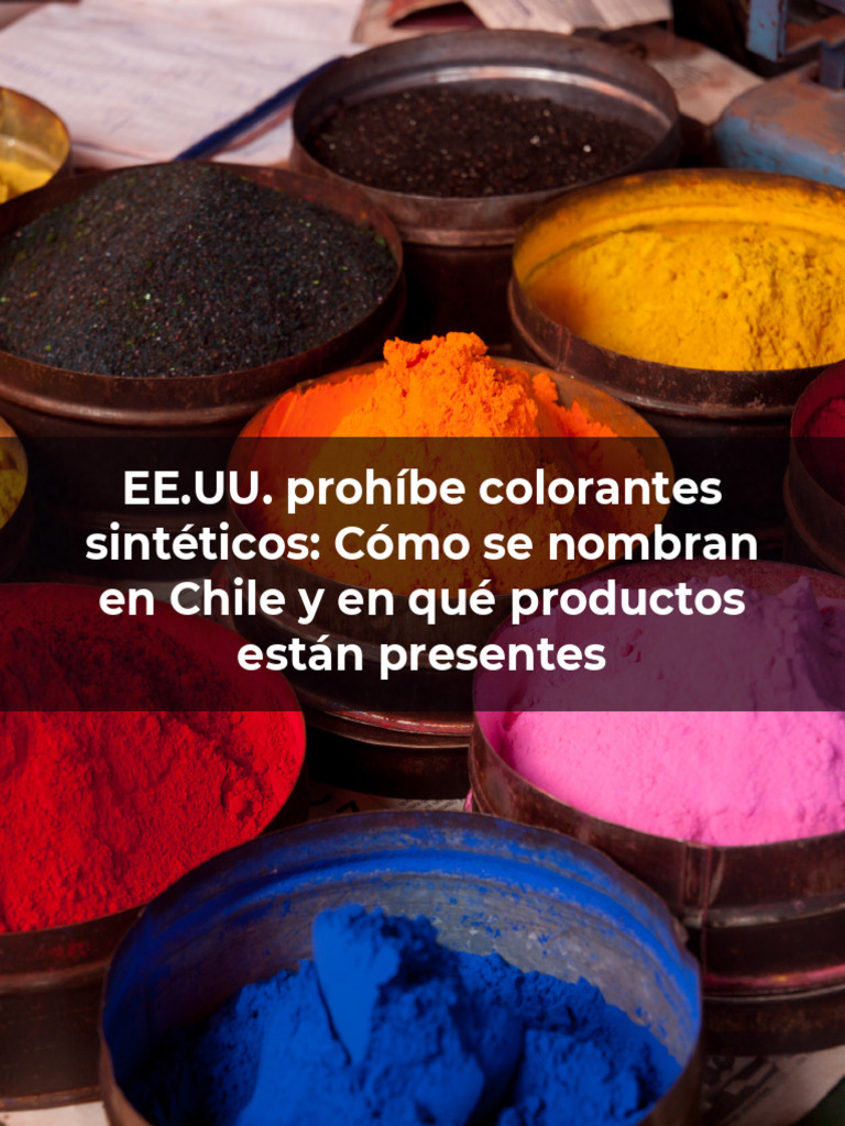 Colorantes | PDF | Alimentos
