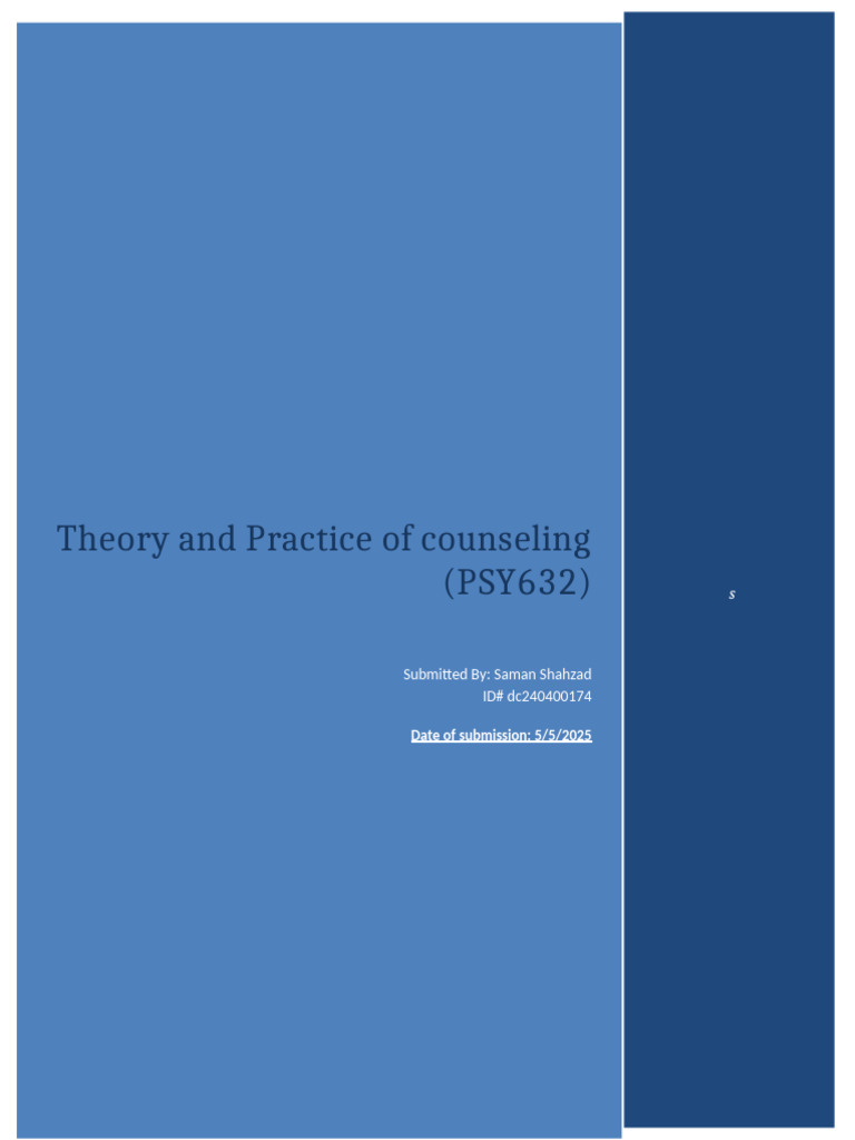 Counseling Scenarios and Solutions | PDF | Psychotherapy | School Counselor
