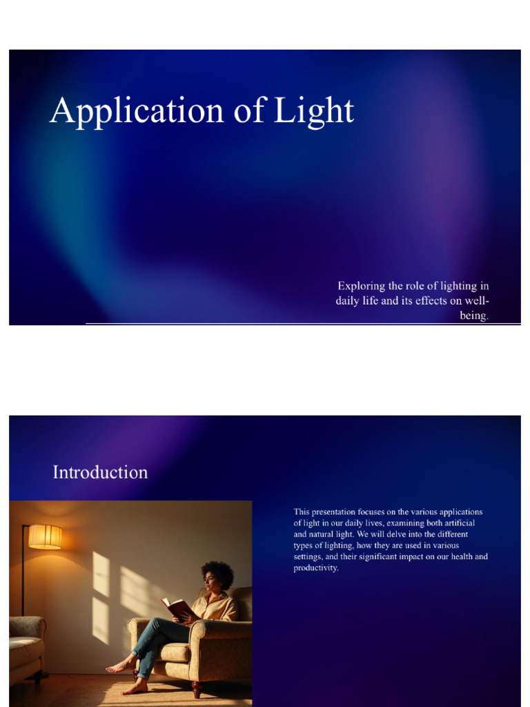 Application of Light in Daily Life Project Grade 10 | PDF