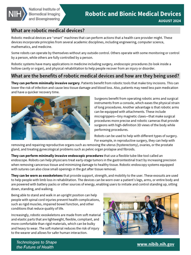 Advances in Bionic Medical Devices | PDF | Prosthesis | Surgery