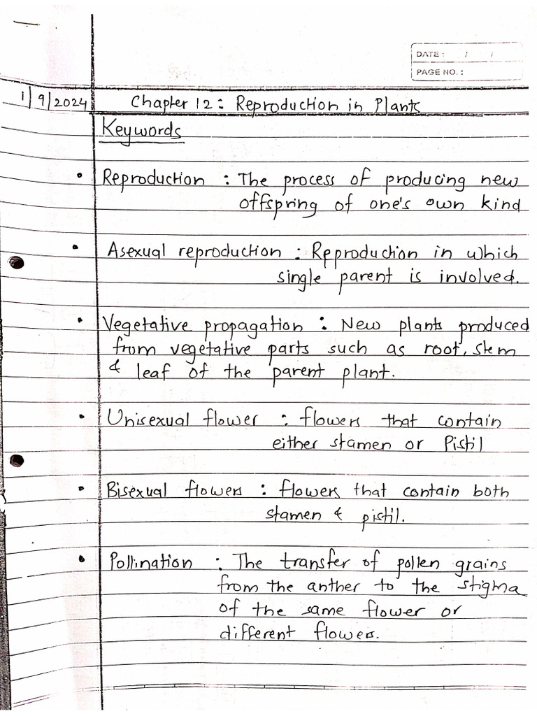 Reproduction in Plants | PDF