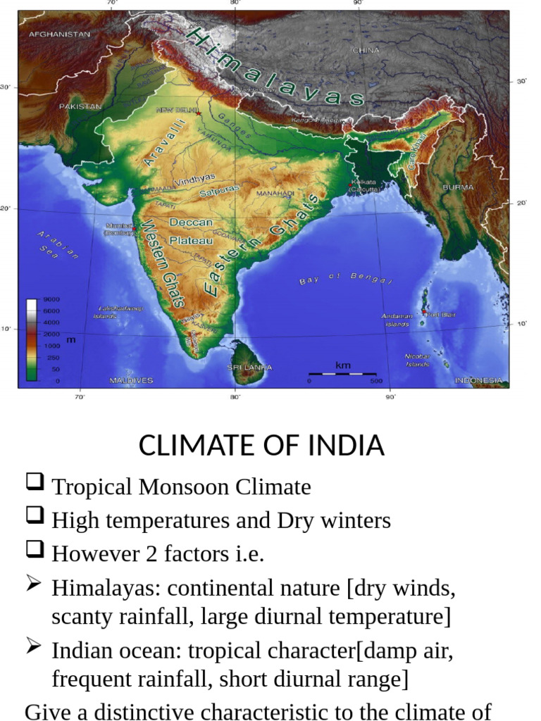 Characteristics of India's Climate | PDF | Monsoon | Oceanic Climate