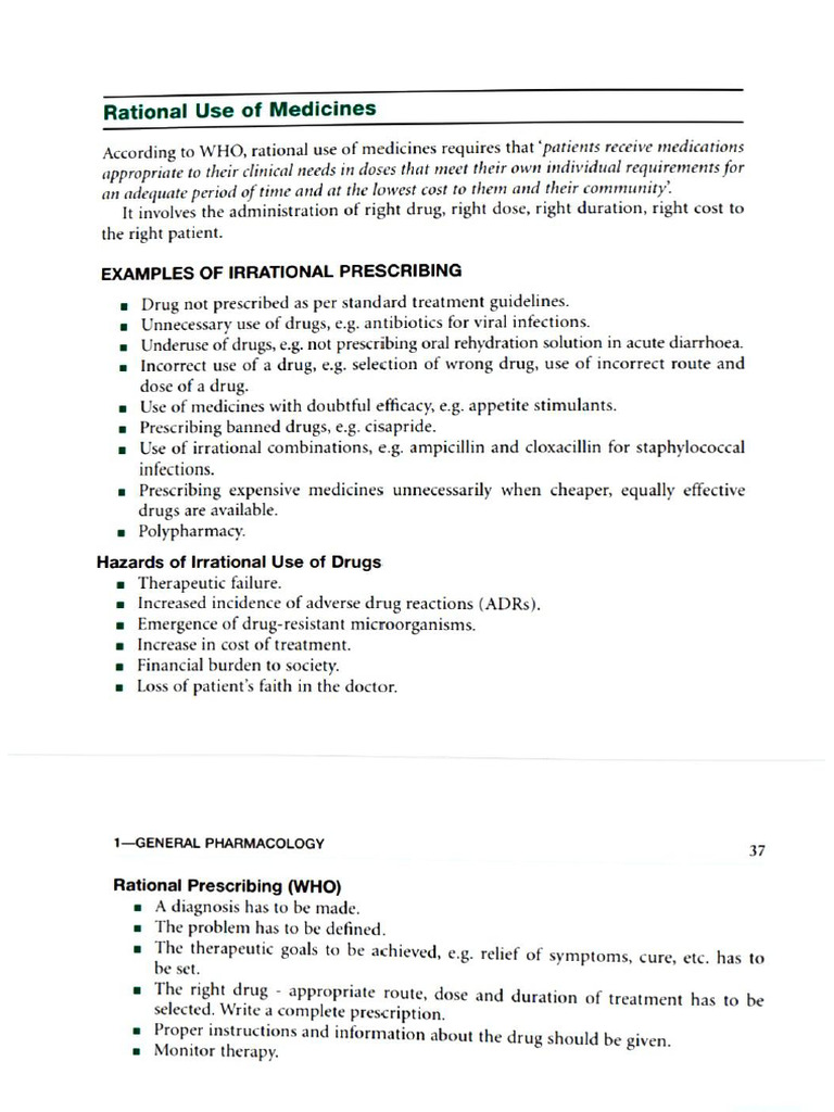 Rational Use of Drug | PDF
