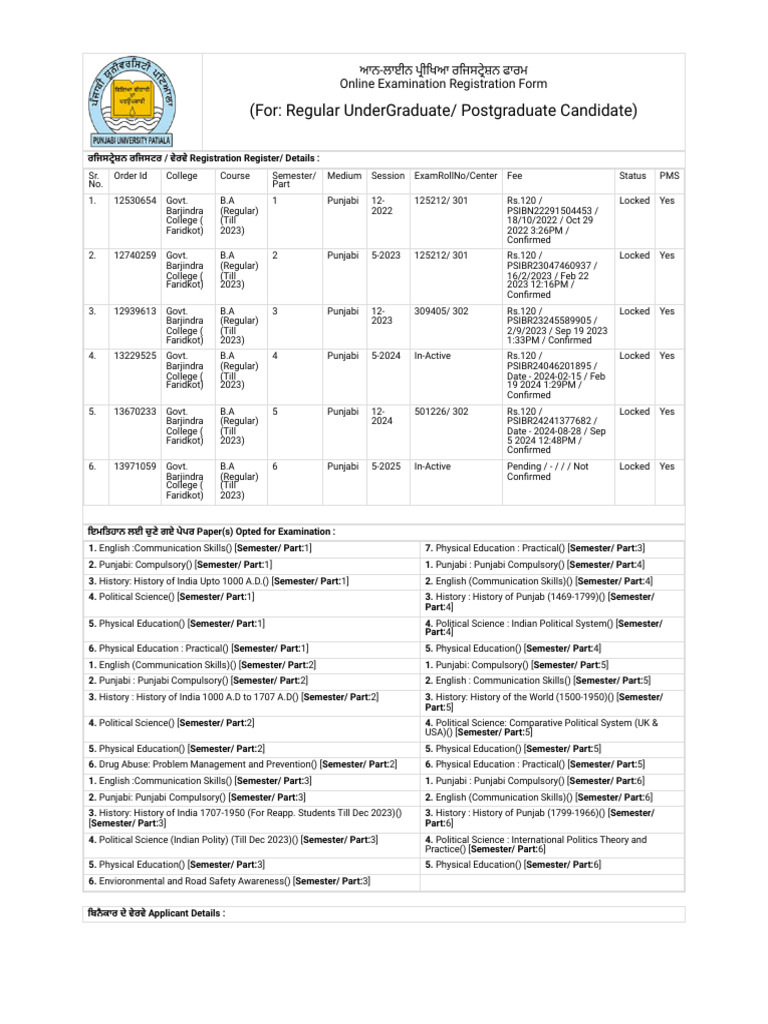 Mandeep B.a.3 Sem 6 Subject Lock ? | PDF