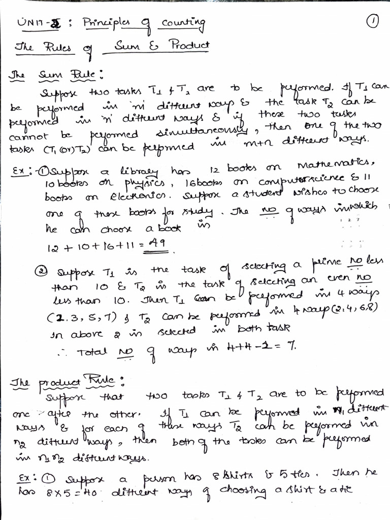 Principles of Counting | PDF