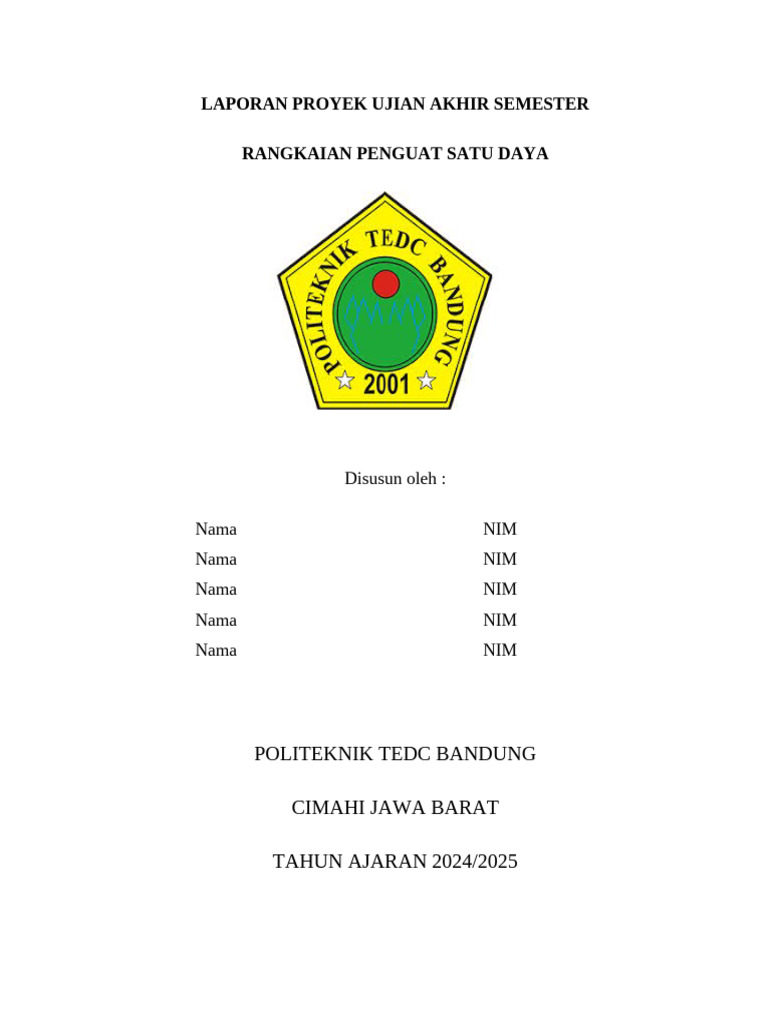 Laporan Proyek Penguat Daya | PDF