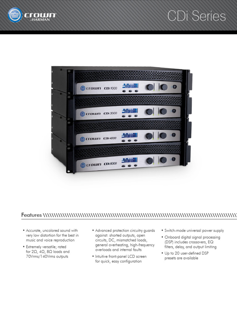 CDi DataSheet 091415 Web | PDF | Distortion | Electrical Engineering