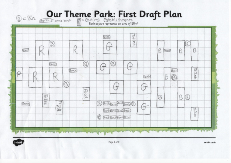 Theme Park Layout Design Draft | PDF