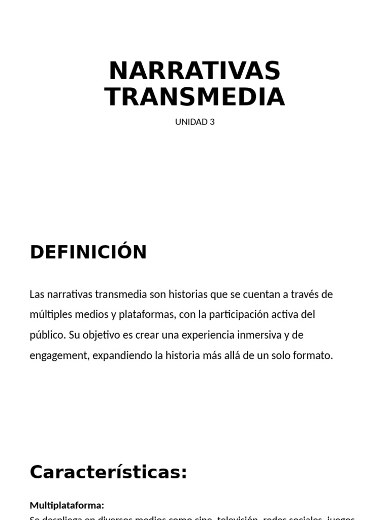Narrativas Transmedia | PDF