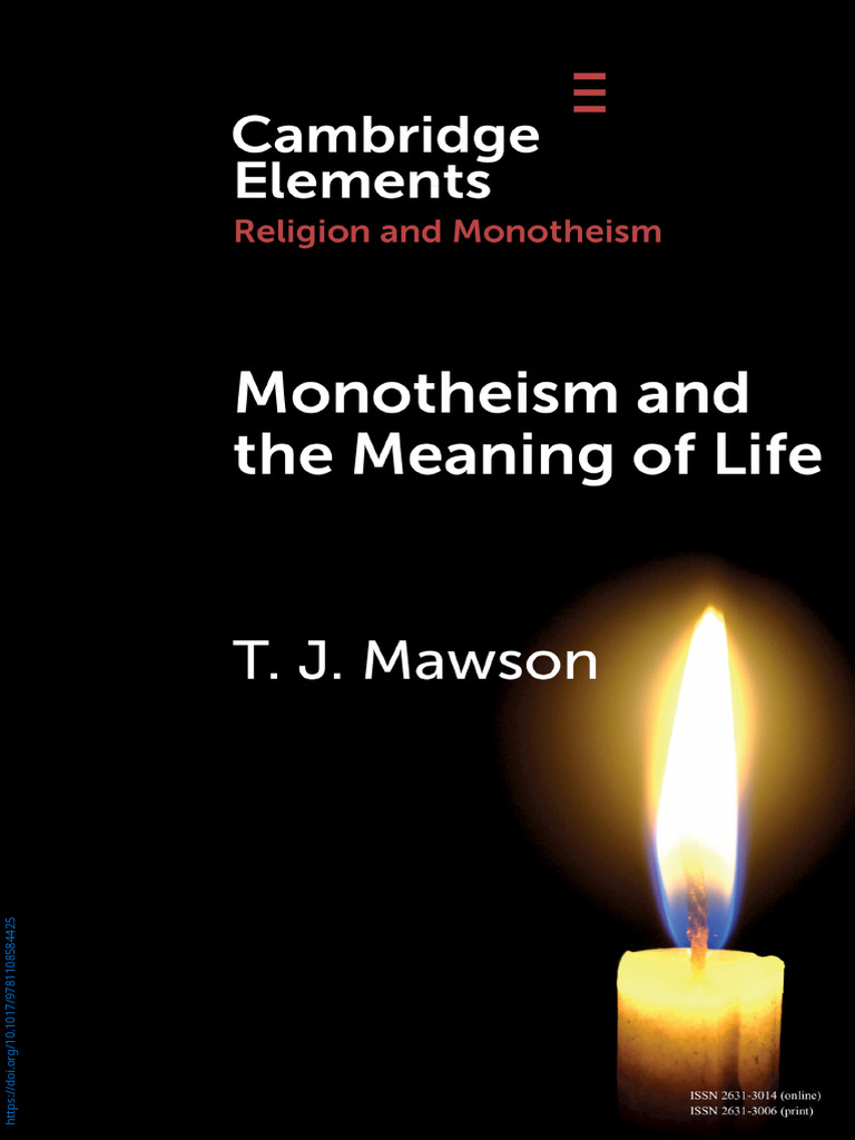 Monotheism and The Meaning of Life | PDF | Theism | Monotheism