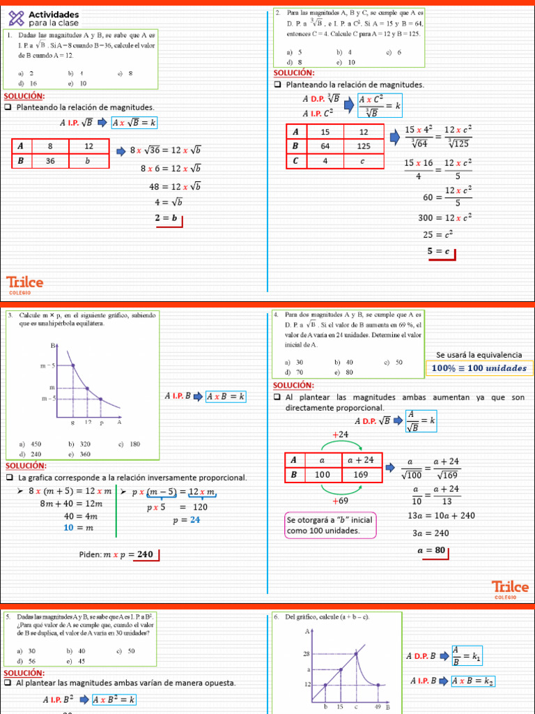 Solucionario de Problemas - 5to SM | PDF