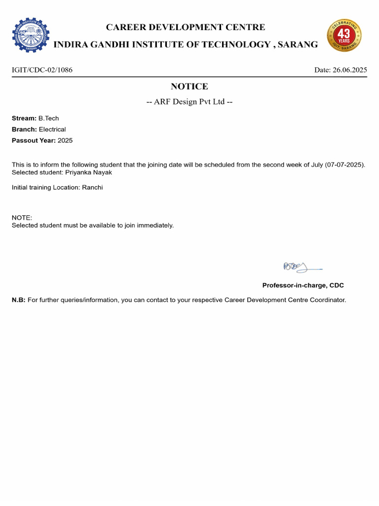 ARF Design PVT LTD (FY-2025) | PDF