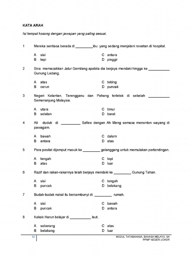 BM Latihan Page 1 | PDF