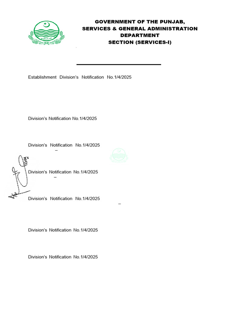 PAS Officer's Promotion Notification (BS-19 To BS-20) | PDF | Pakistan | Government Of Pakistan