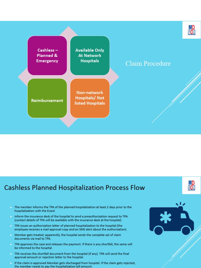IPD Claim Procedure and TAT | PDF | Hospital | Health Care