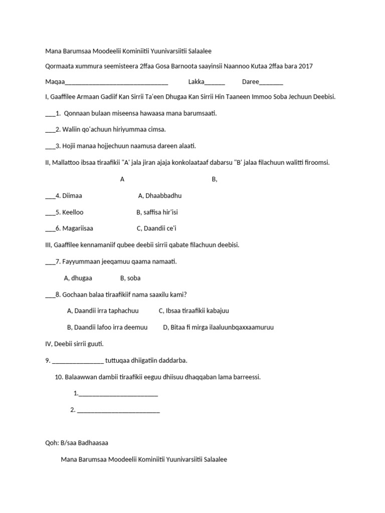 Bedasa 2nd Semfinal | PDF