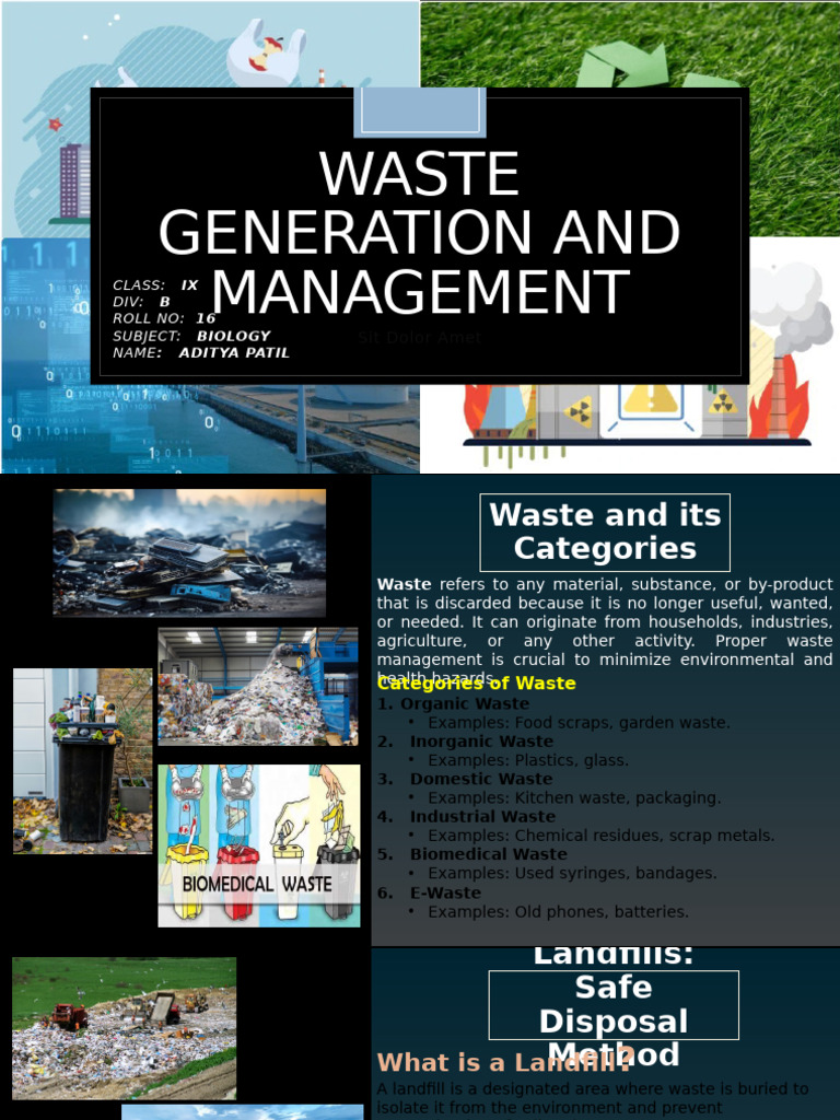 Waste Generation and Management Overview | PDF | Waste | Compost