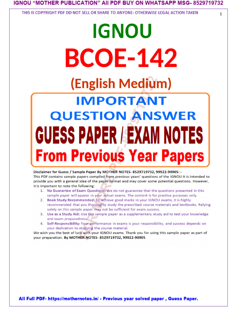 Bcoe 142 em Pyq MP | PDF | Management Accounting | Cost Accounting