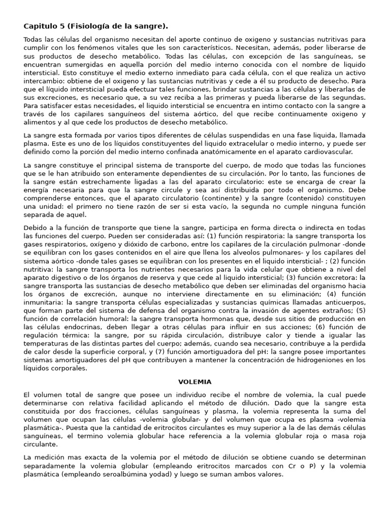 Sangre Hussay | PDF | Sangre | Citocina