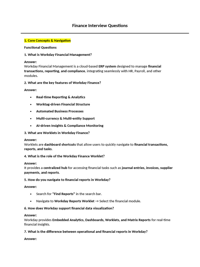 Finance Interview Questions | PDF | Accounts Payable | Receipt