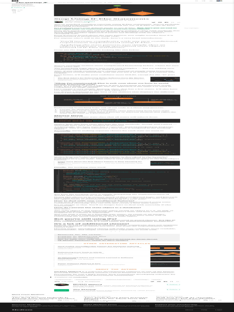 Stop Using If Else Statements Write Clean Maintainable Code Without