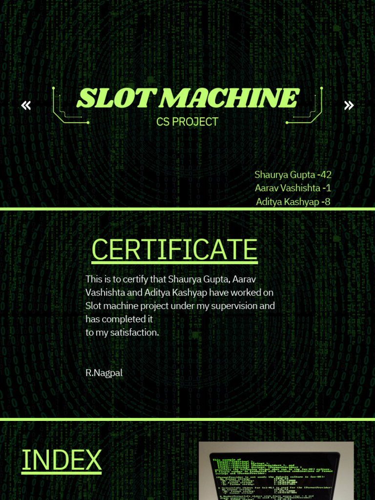 Slot Machine | PDF